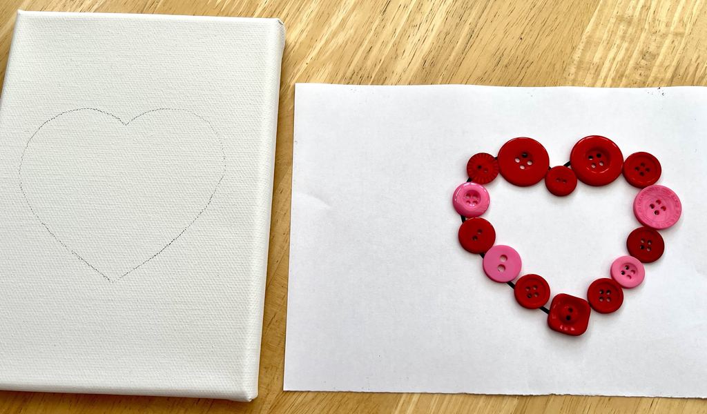 Valentine's Heart Button Art ‒ Widgit Online